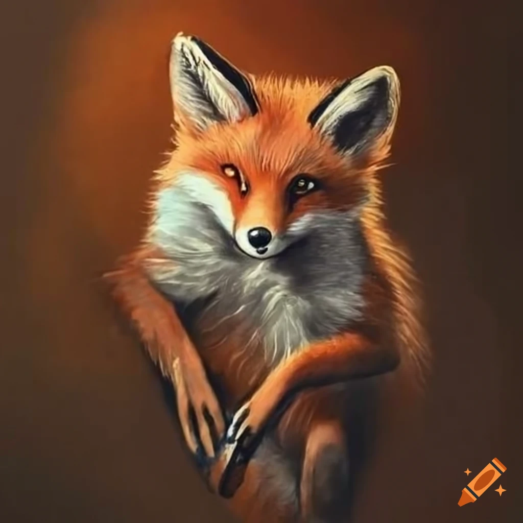 Beautiful fox with a radiant celestial backdrop on Craiyon