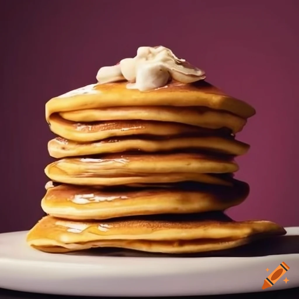 Stacked pancakes