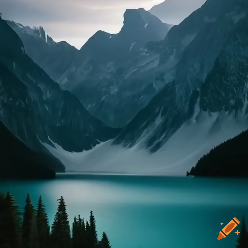 Mountain lake scenery