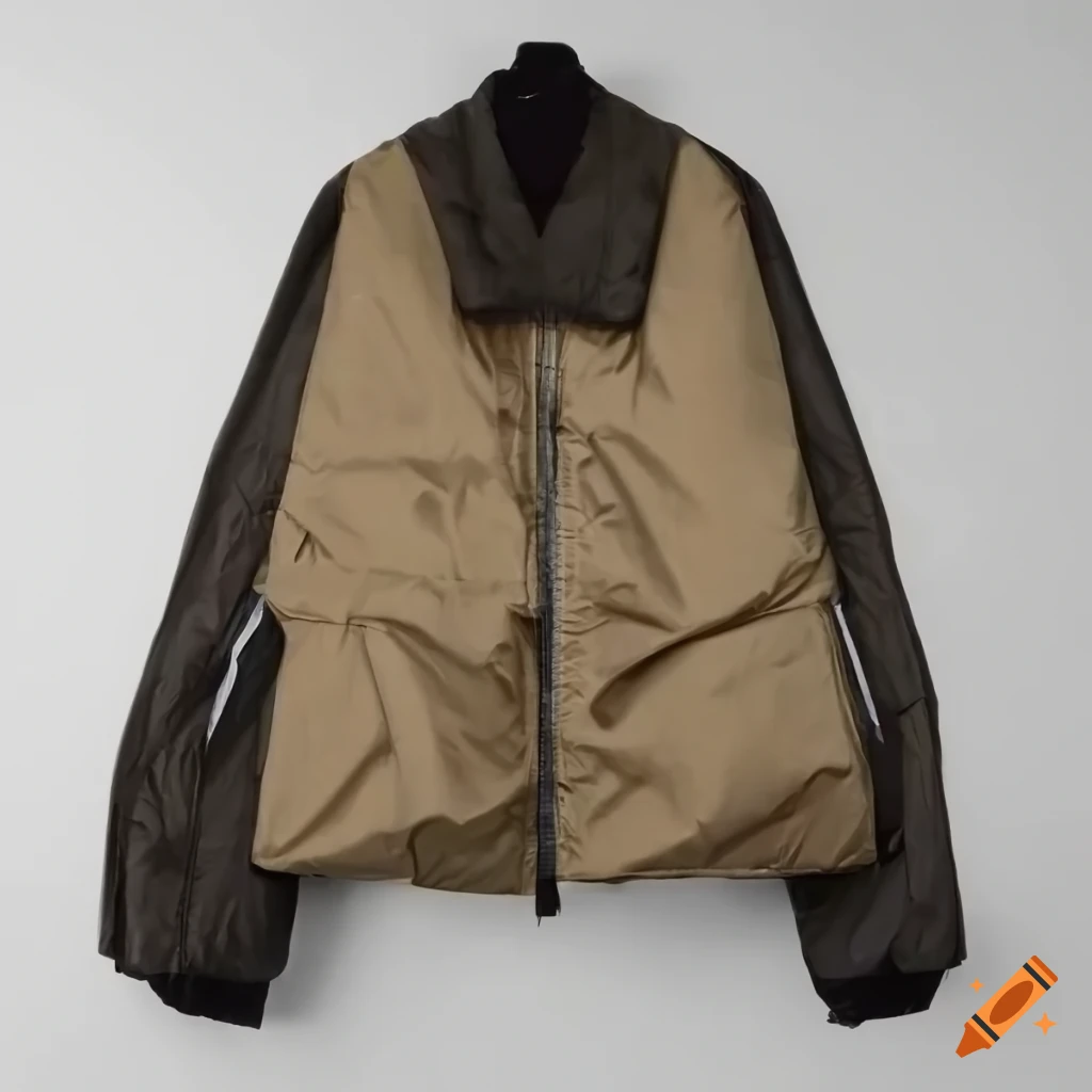 Badly ripped puffer jacket on Craiyon