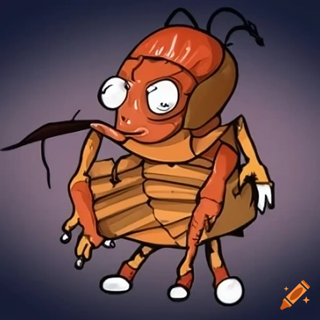 Cockroach with a wig on Craiyon