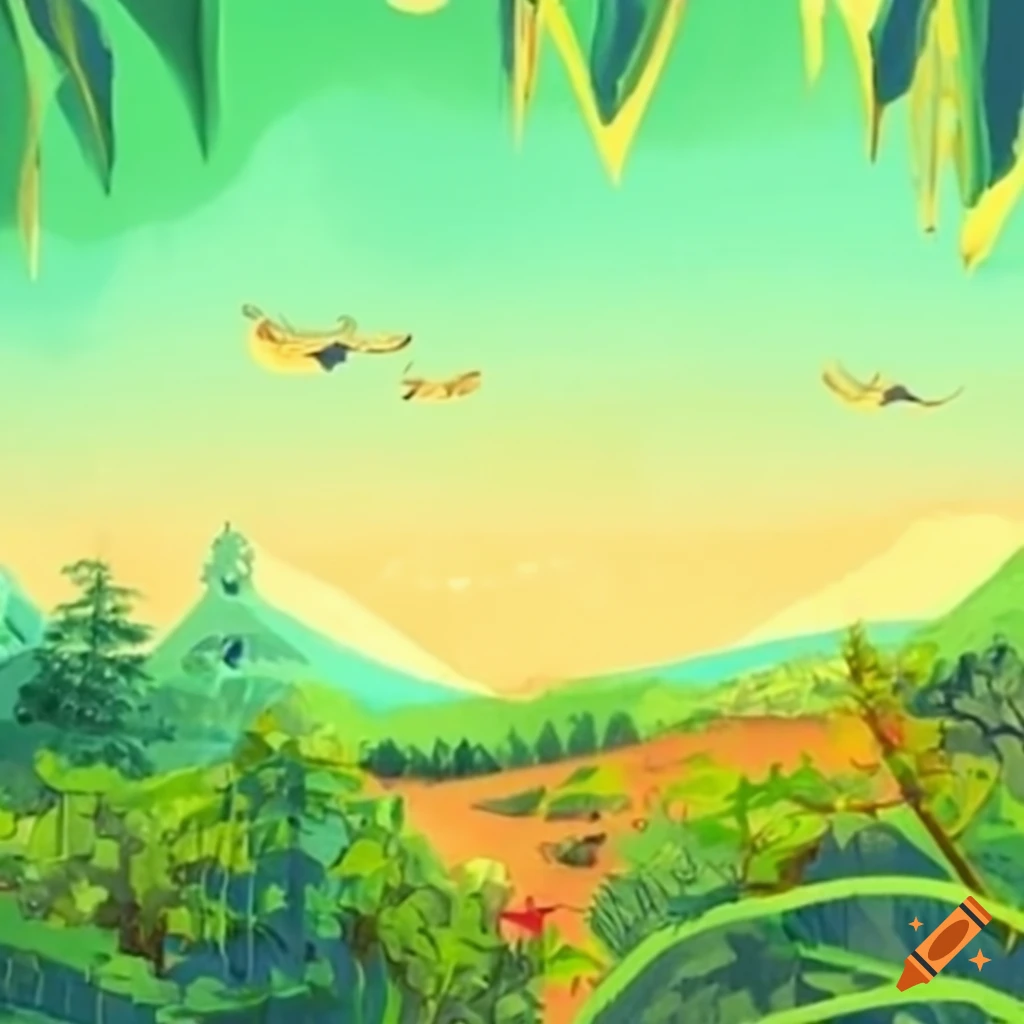 Image representing life on land on Craiyon