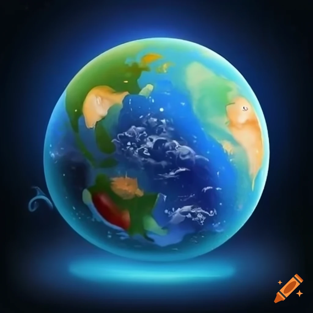 Imagem de uma deusa criando um mundo místico