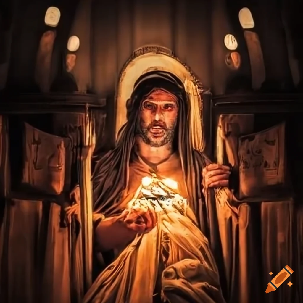 Image of a humorous depiction of jesus riding a truck on Craiyon