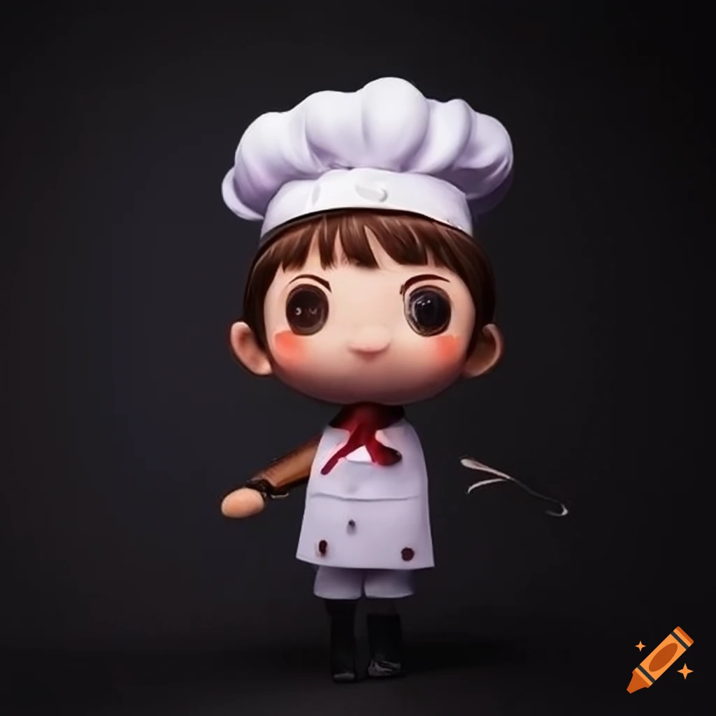 Chibi chef illustration on Craiyon