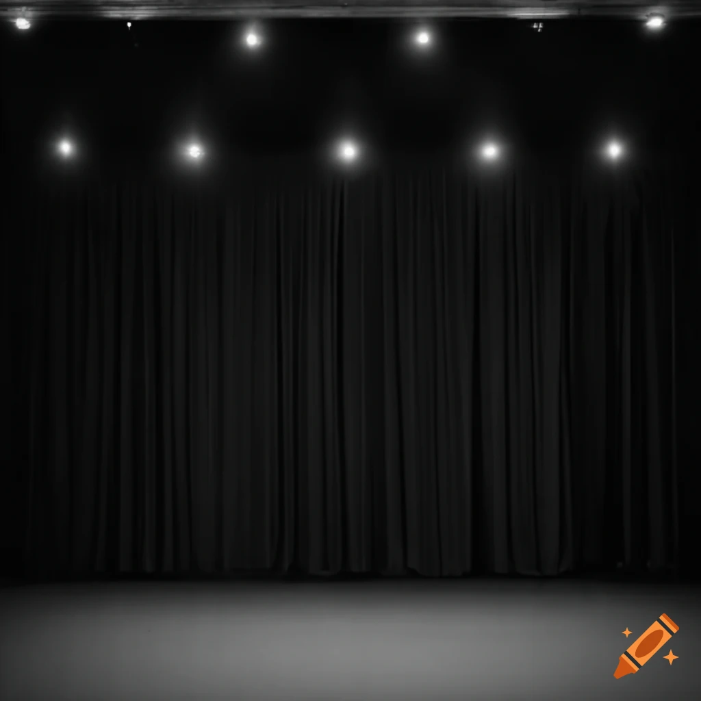 Stage with no performers on Craiyon