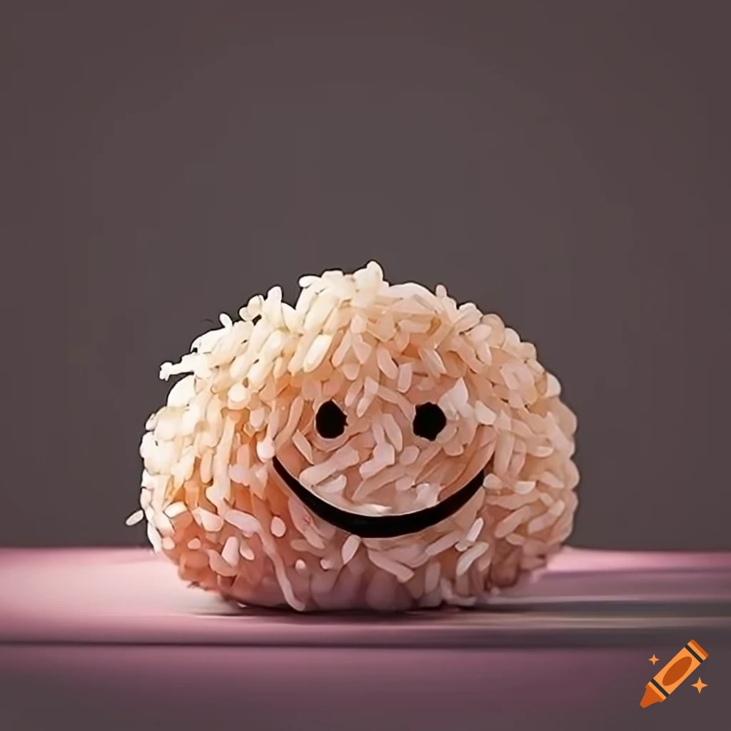 Happy face rice ball on Craiyon