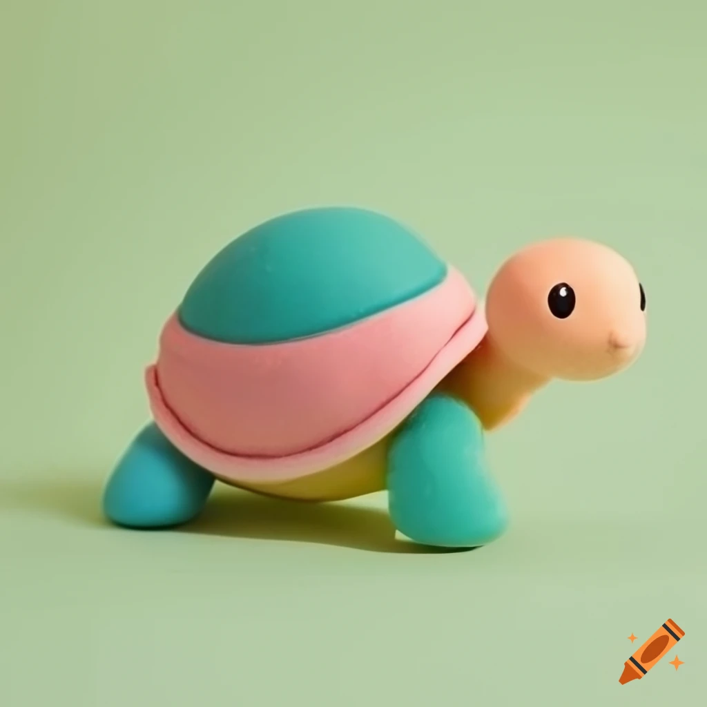 Pastel turtle toy on Craiyon