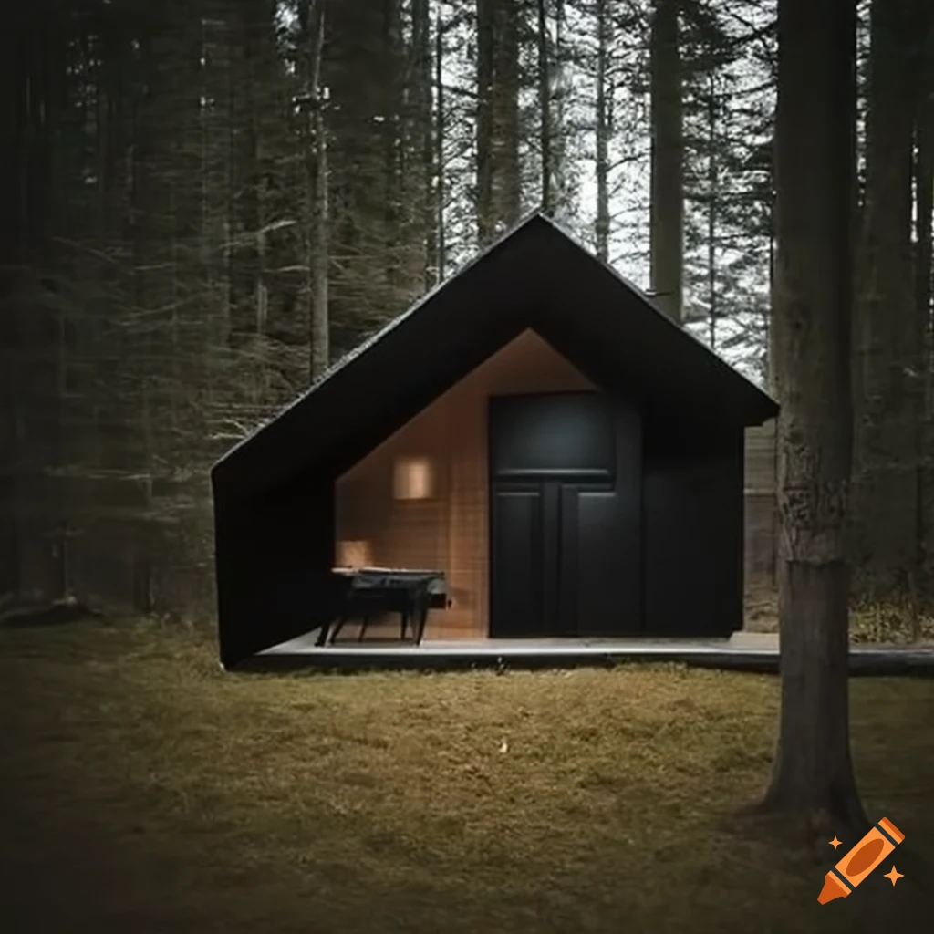Minimalist cabin design on Craiyon