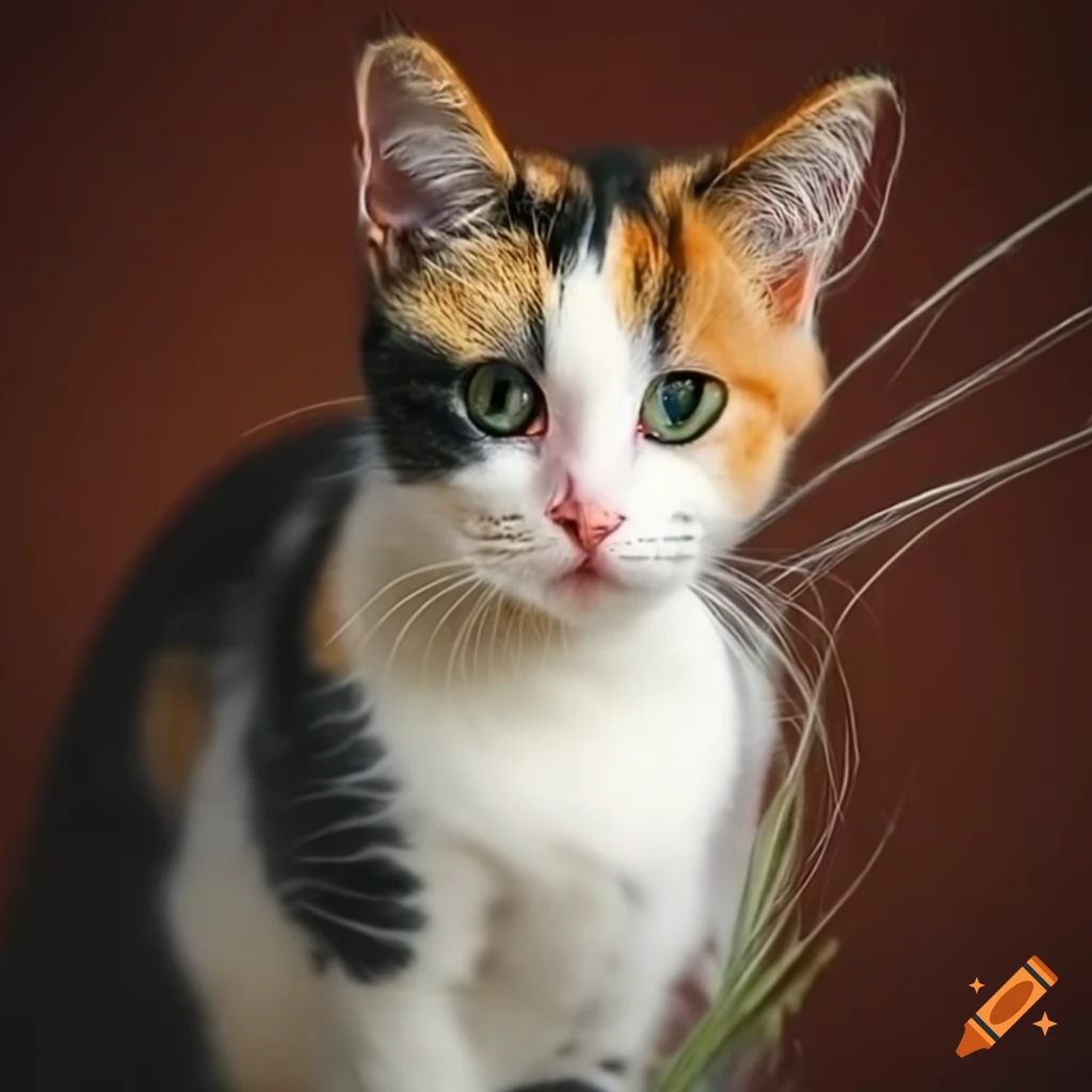 Adorable little calico cat on Craiyon