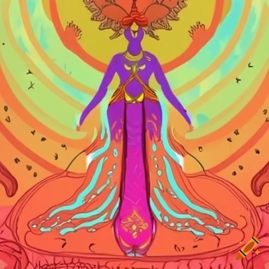 Supernatural deity representing the concept of god on Craiyon