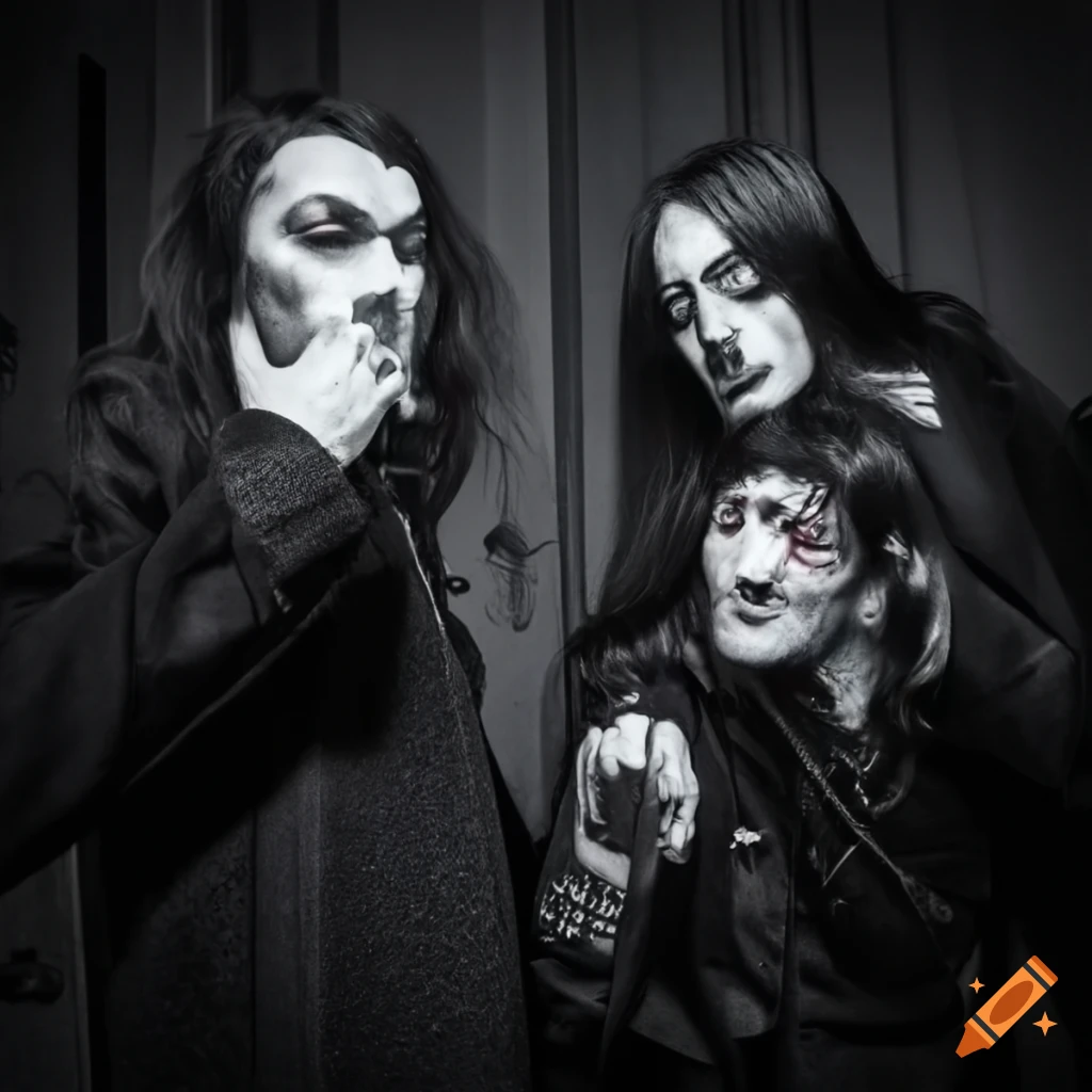 Logo for the band 'no rest for the vampires' on Craiyon