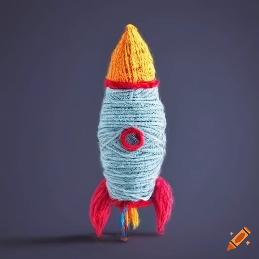 Handmade Yarn Space Rocket On Craiyon handmade-yarn-space-rocket-on-craiyon