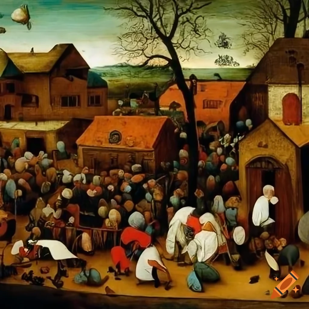 The spring painting inspired by pieter bruegel the elder on Craiyon