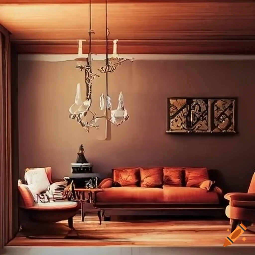 Interior of a spacious living room with filipino furniture