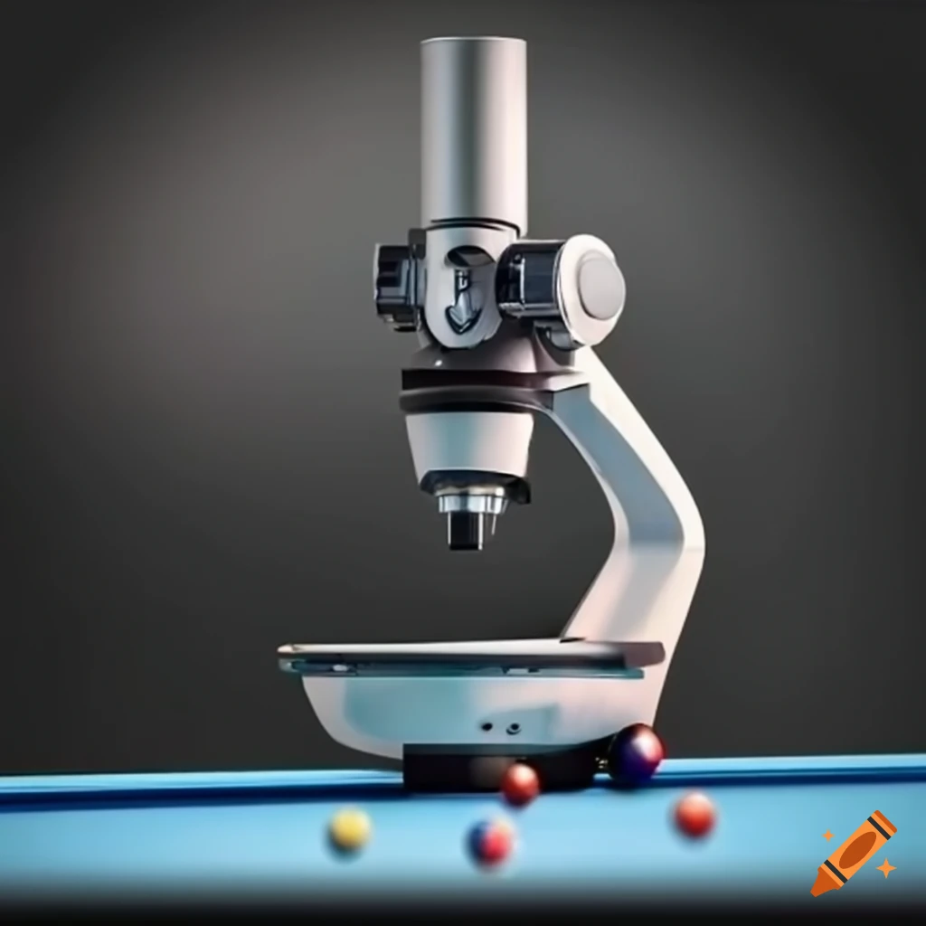 Microscope cartoon on Craiyon
