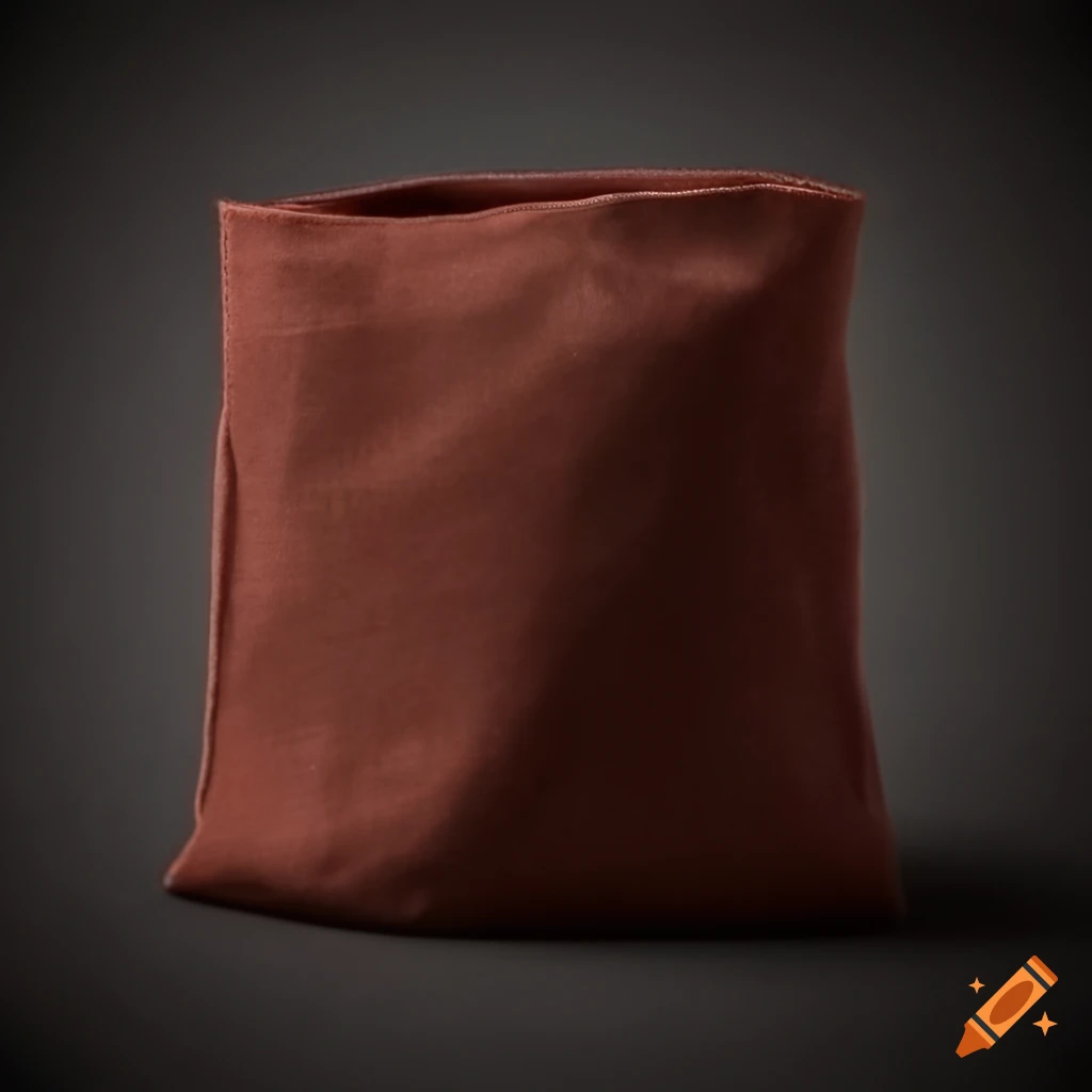 Reddish brown cloth pouch