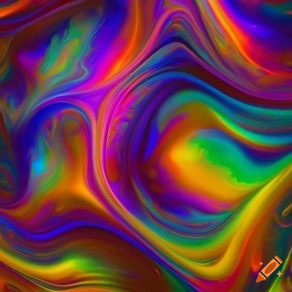 Vibrant abstract representation of a rapper in an astral projection on ...