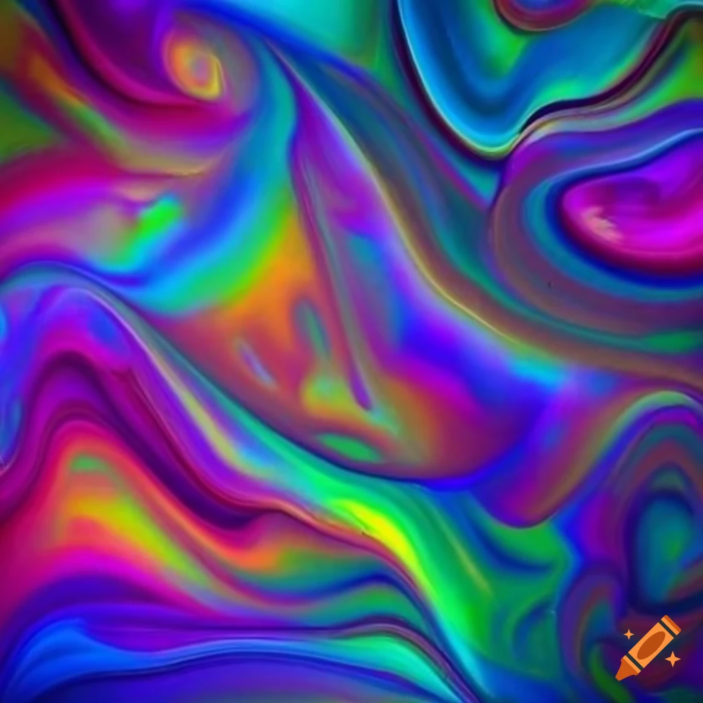 Iridescent rainbow crystals in ultra high definition macro photography ...
