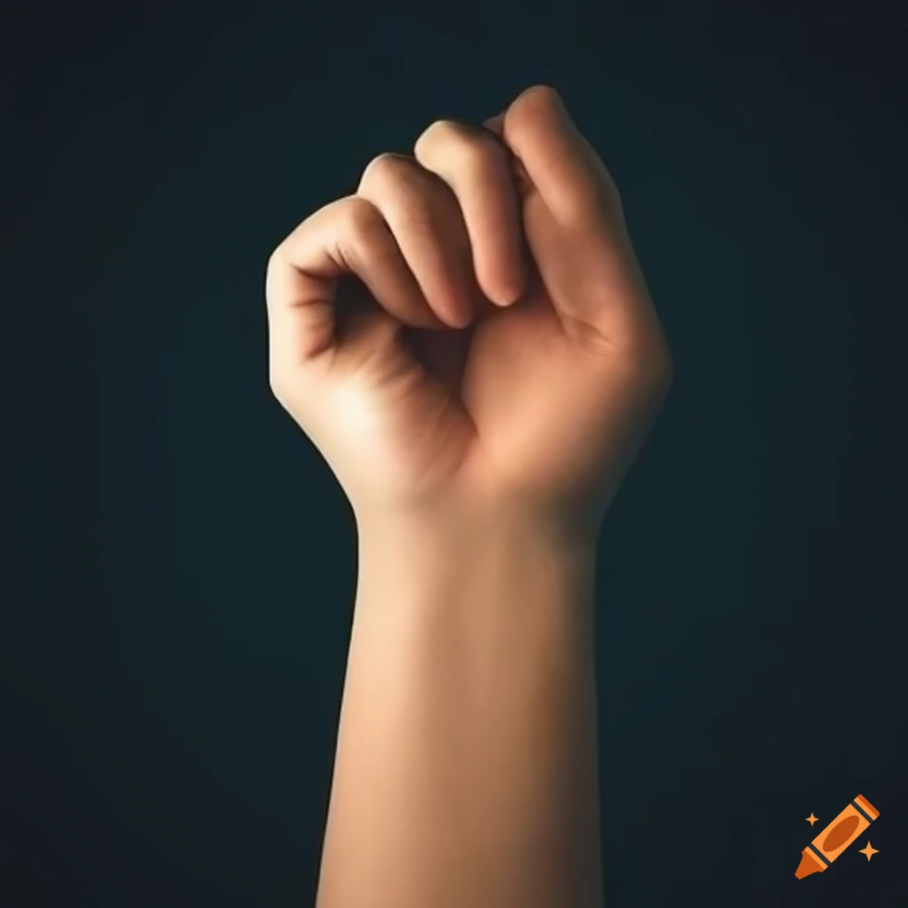 Person teaching sign language on Craiyon