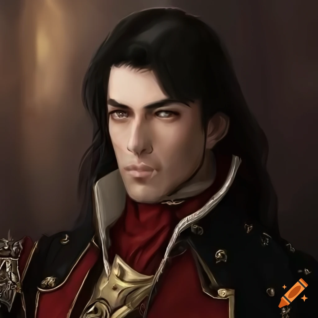 Hyper realistic portrait of a dark-haired villain from Fire Emblem on ...
