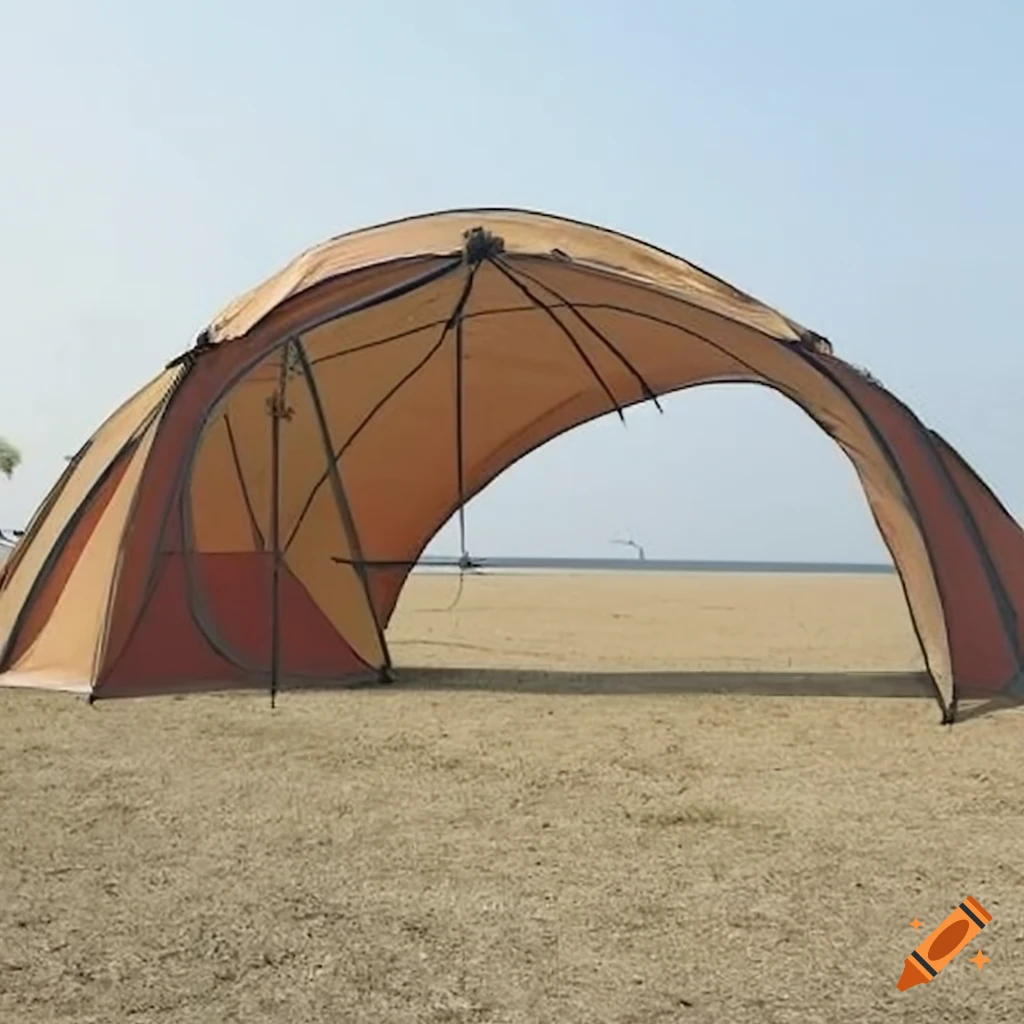 Photo of a tent with a strong frame system on Craiyon