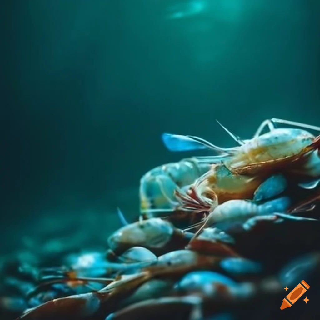 Pollution caused by pile of shrimp shells on Craiyon