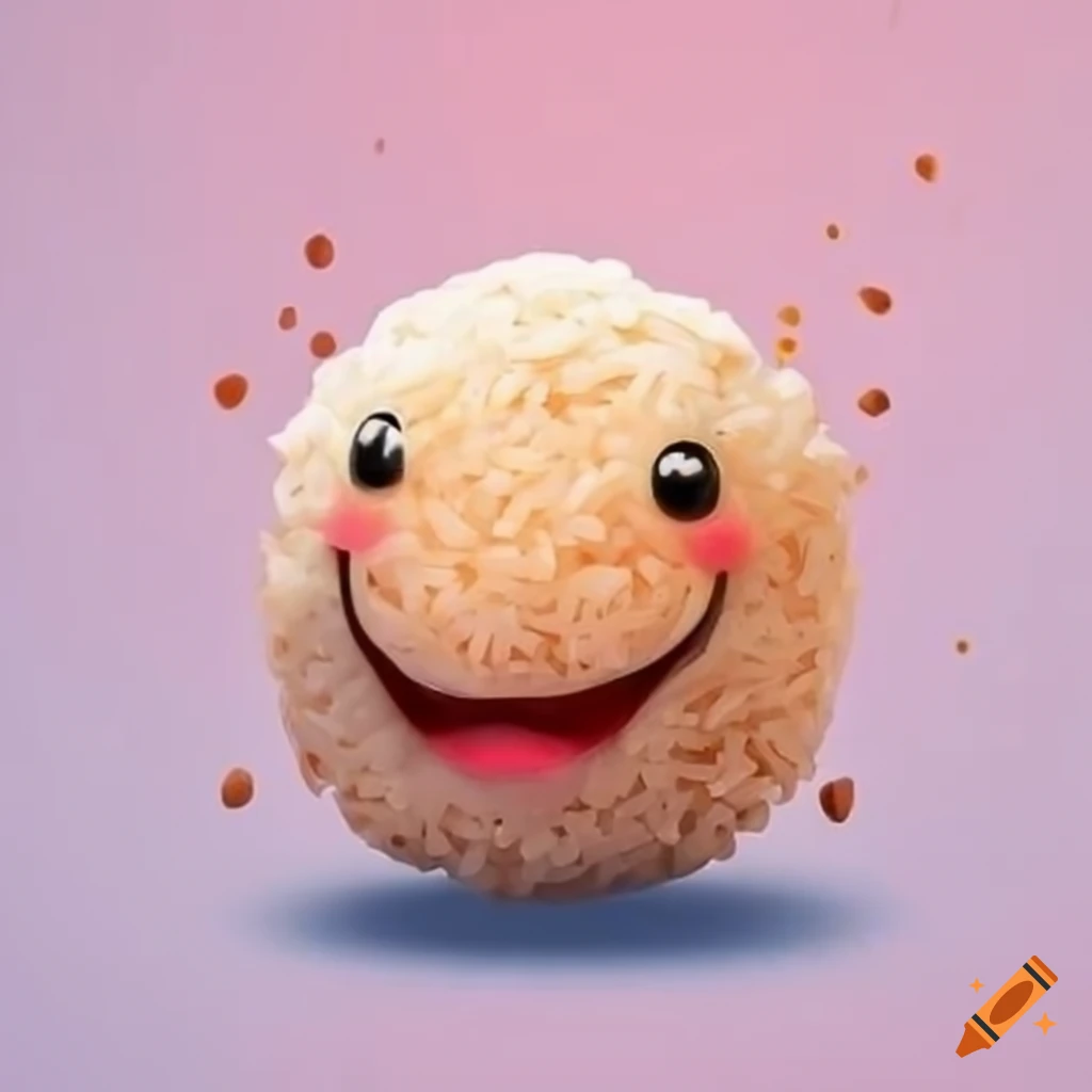 Smiling rice ball