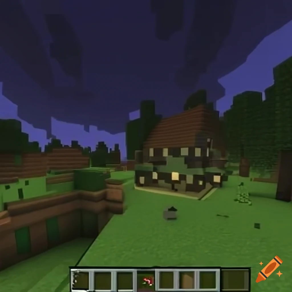 Illustration of solving minecraft issues on Craiyon