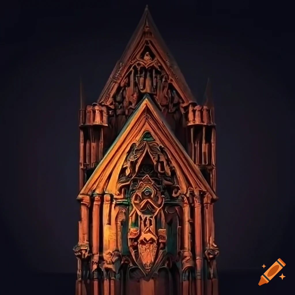 House with elements of romanesque and gothic architecture on Craiyon