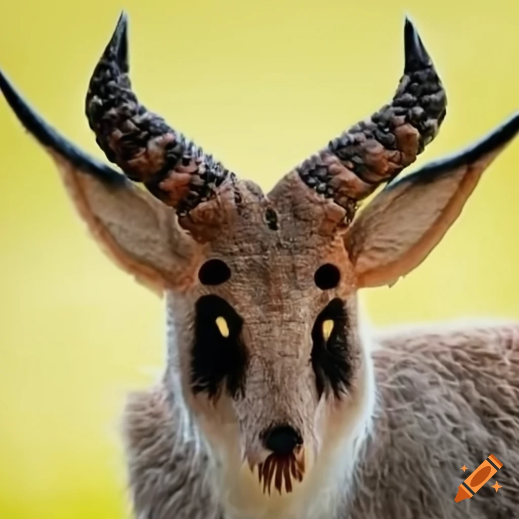 Image of an anthro cyborg antelope on Craiyon