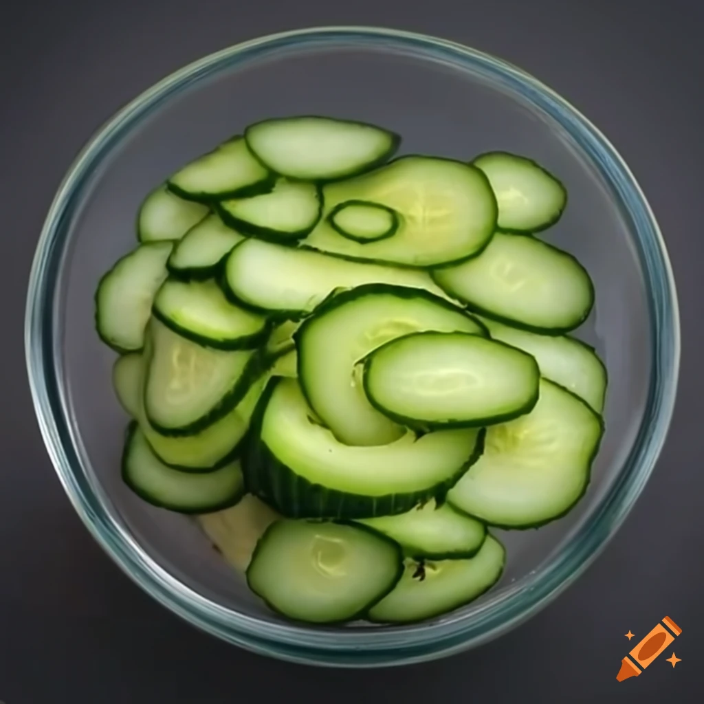 sliced-cucumber-in-a-glass-bowl-on-craiyon