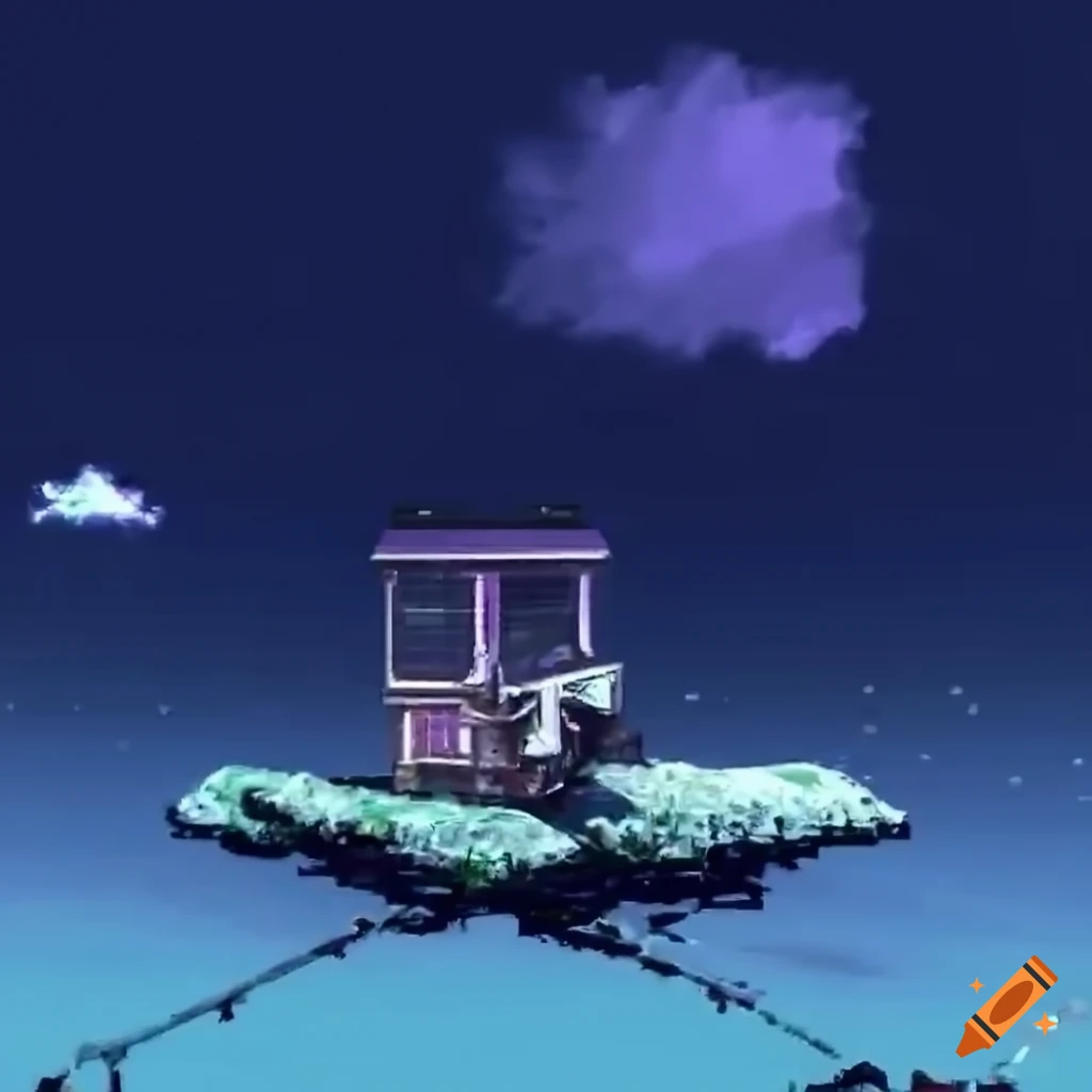 Surreal and funny scene in PS1 graphics style on Craiyon