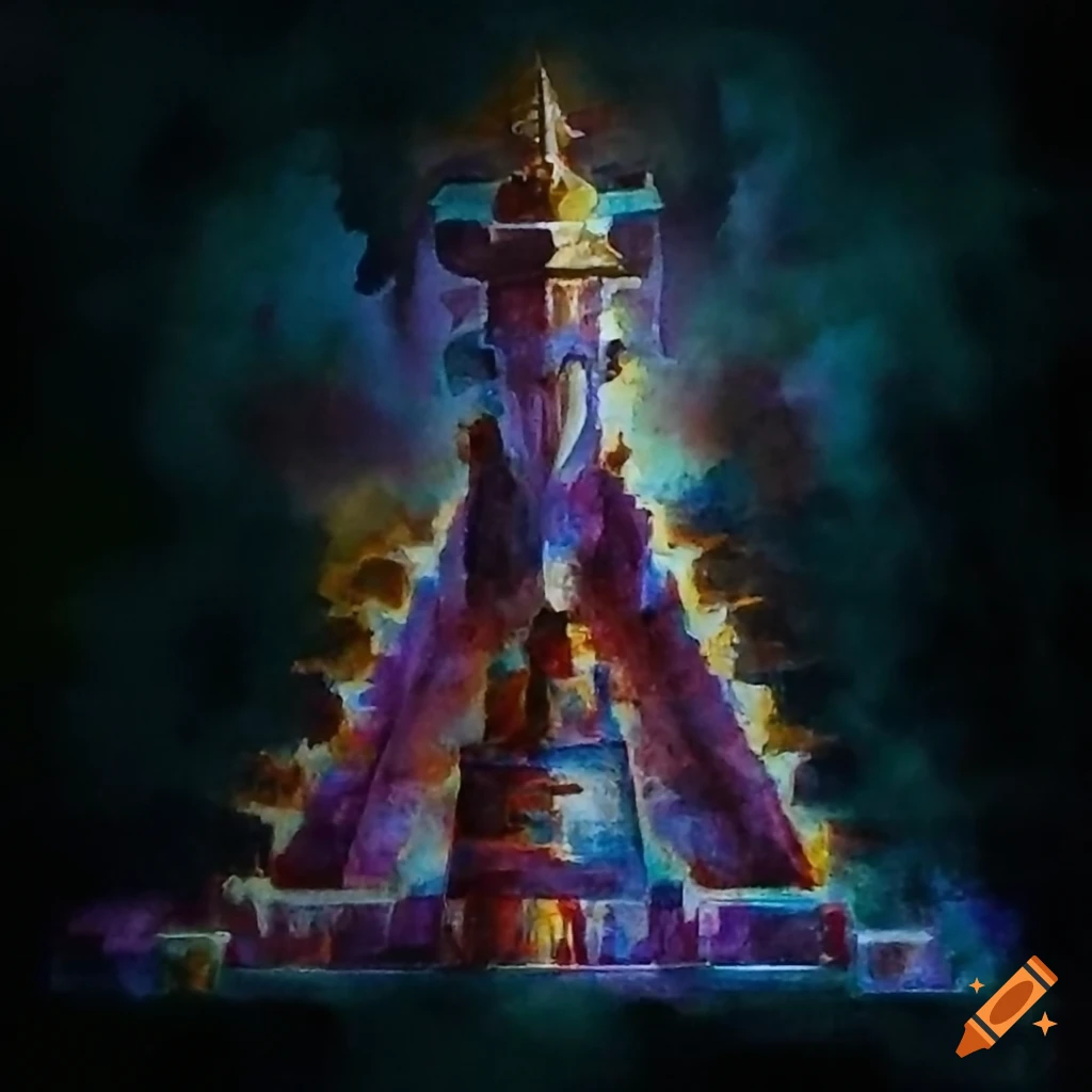 Abstract art representing the banner of progression on Craiyon