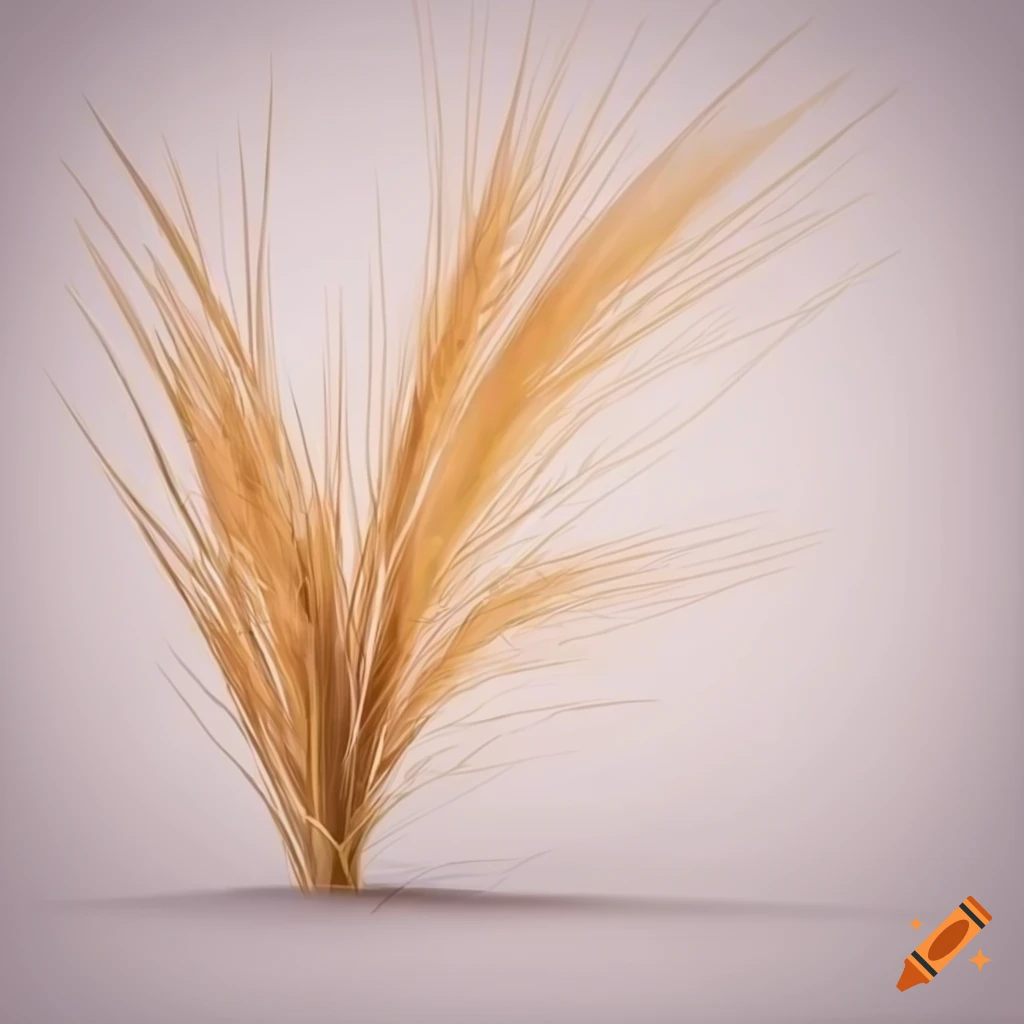 Stylized low poly wheat on Craiyon