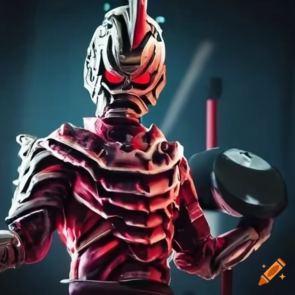 Lord zedd working out at the gym