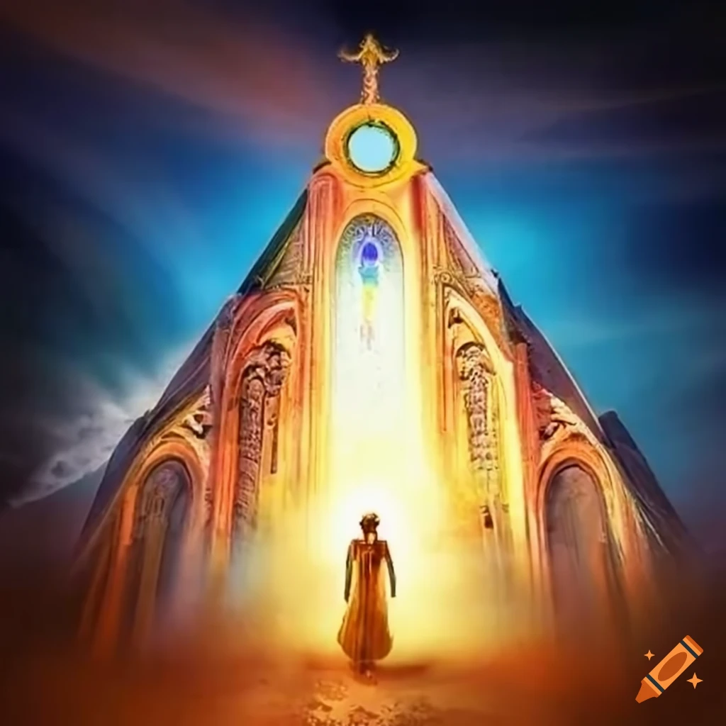 Image depicting the opening of the sanctuary of god in the sky on Craiyon