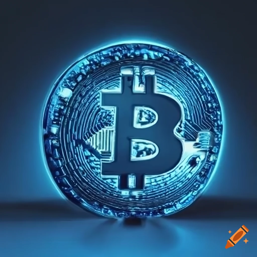 Bitcoin-themed watch dial with hour and minute hands on Craiyon