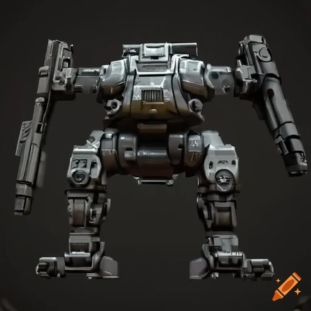 Mech gun video game graphics