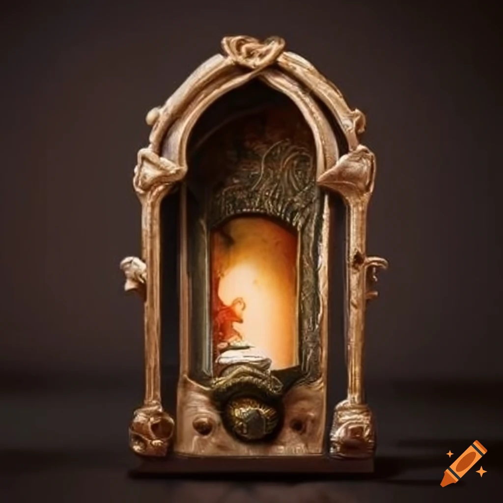 Relic holder on display