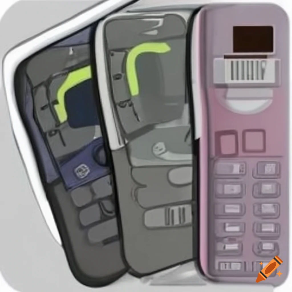 Human face made of nokia 3310 phones on Craiyon