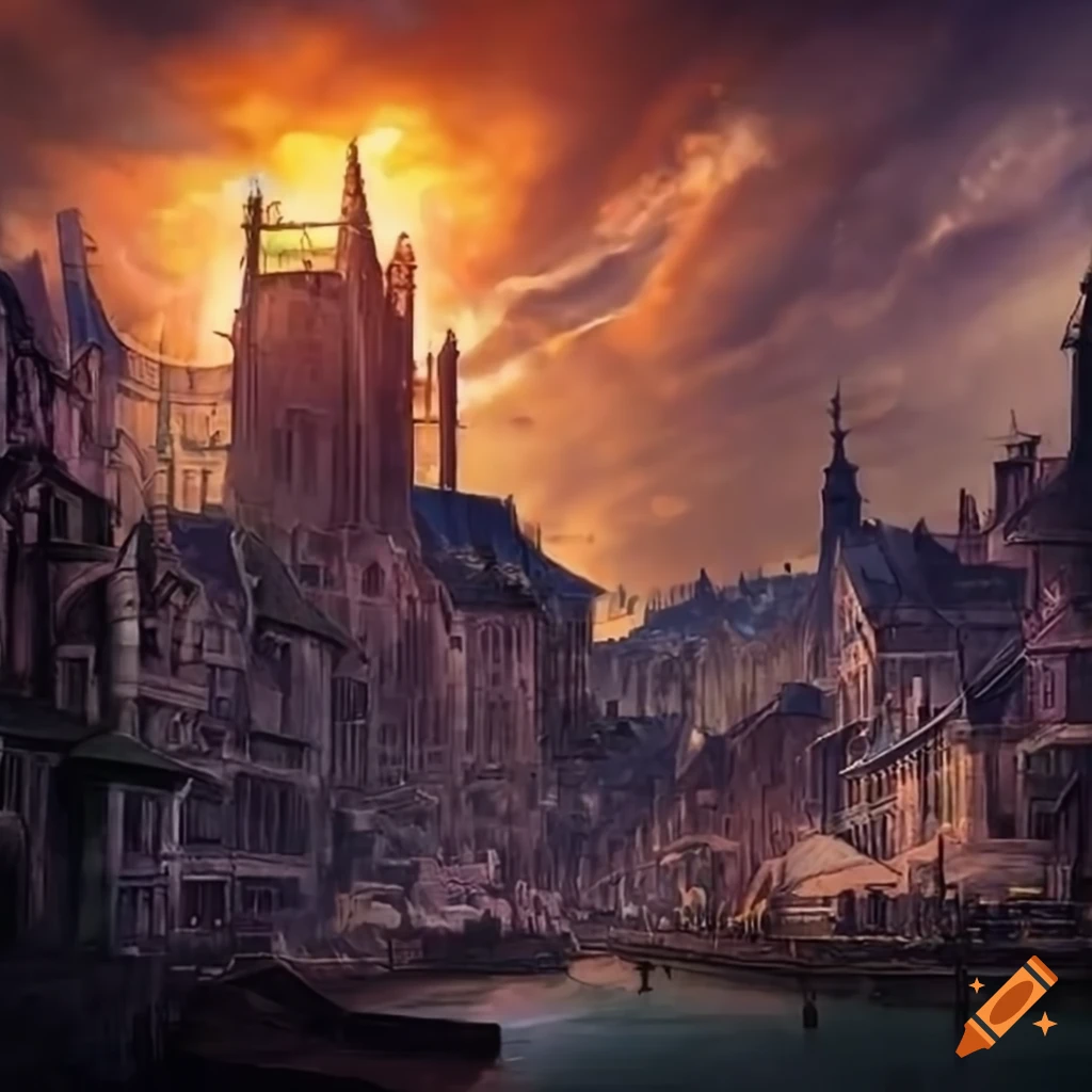 Steampunk port city of illegan