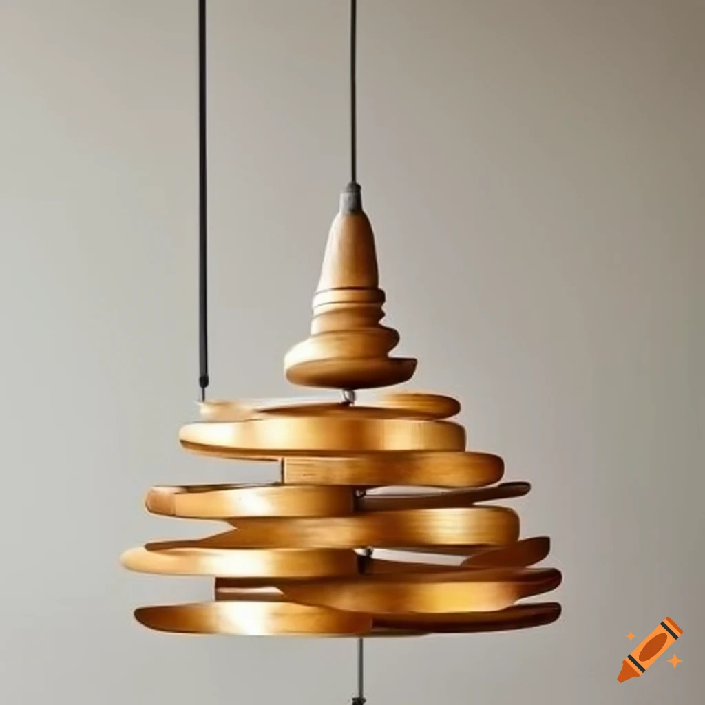 Modern drop light inspired by the bodhi tree