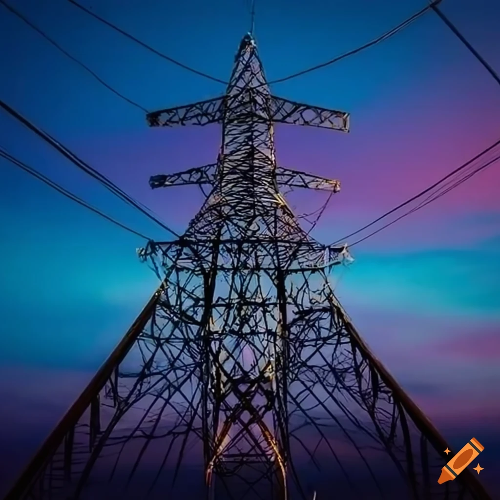 Electric grid infrastructure on Craiyon