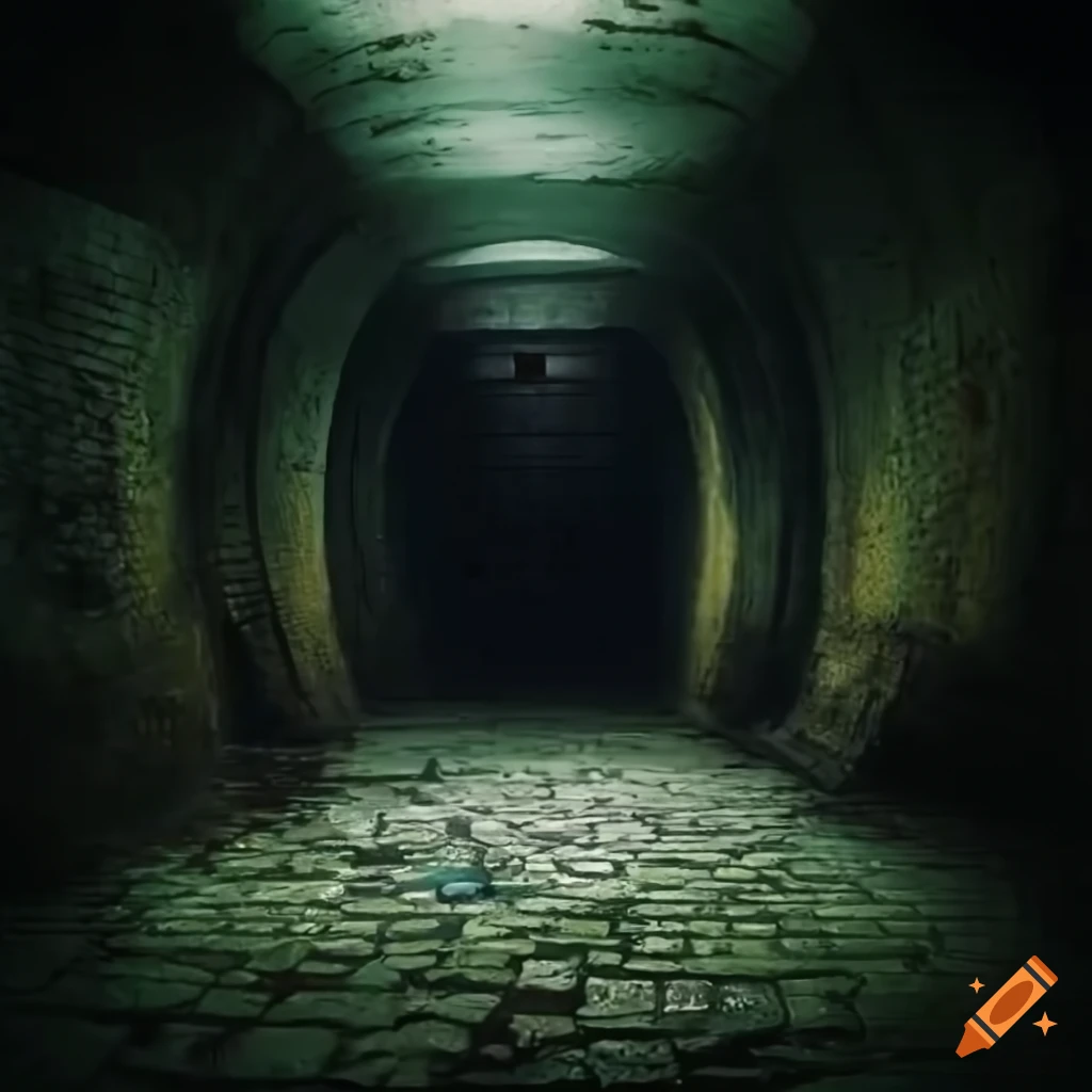 Creepy sewer background on Craiyon