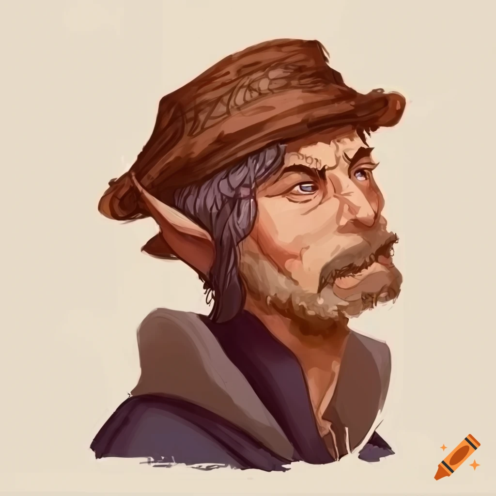 Character illustration of a dndesque merchant