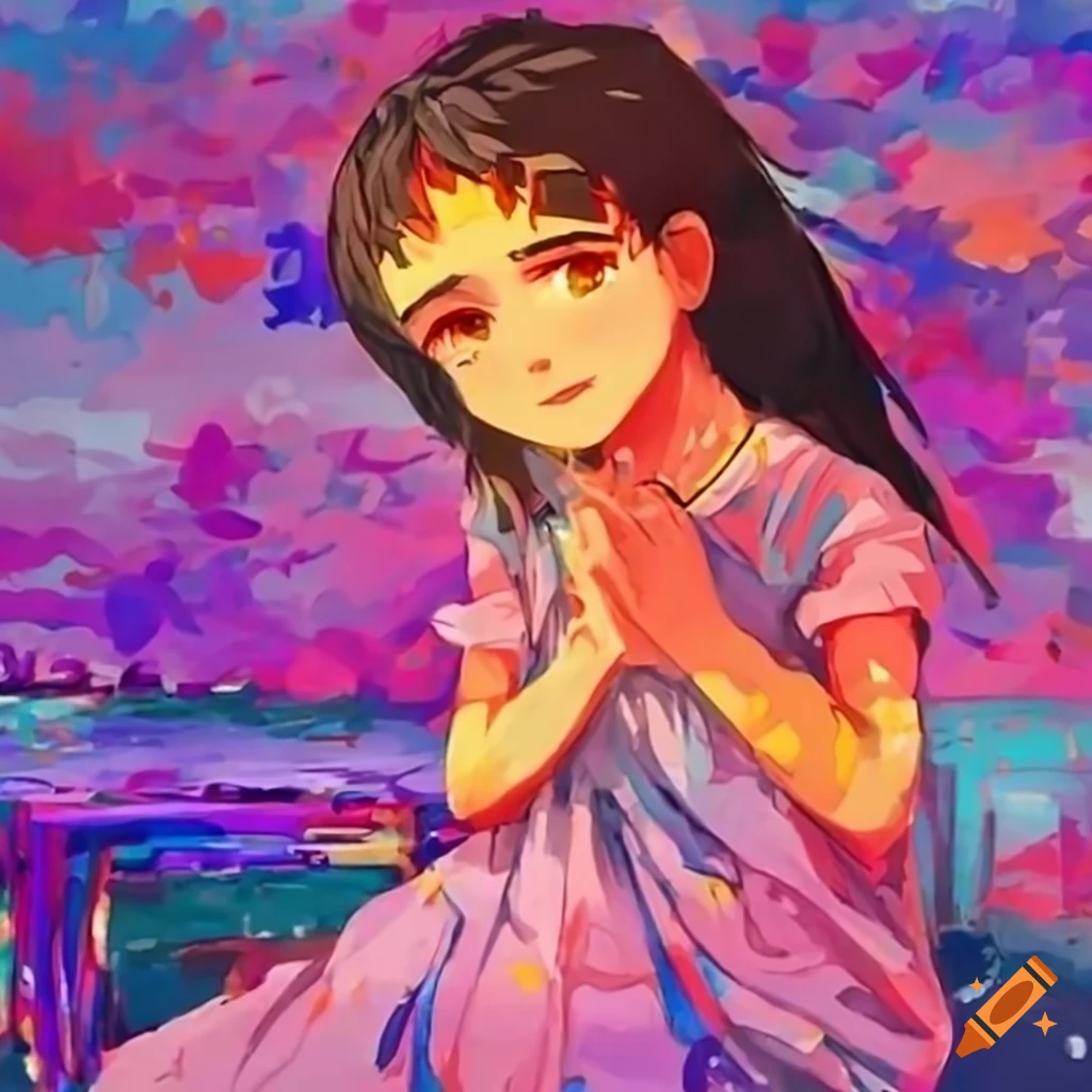 Emotional portrait of my inner child crying