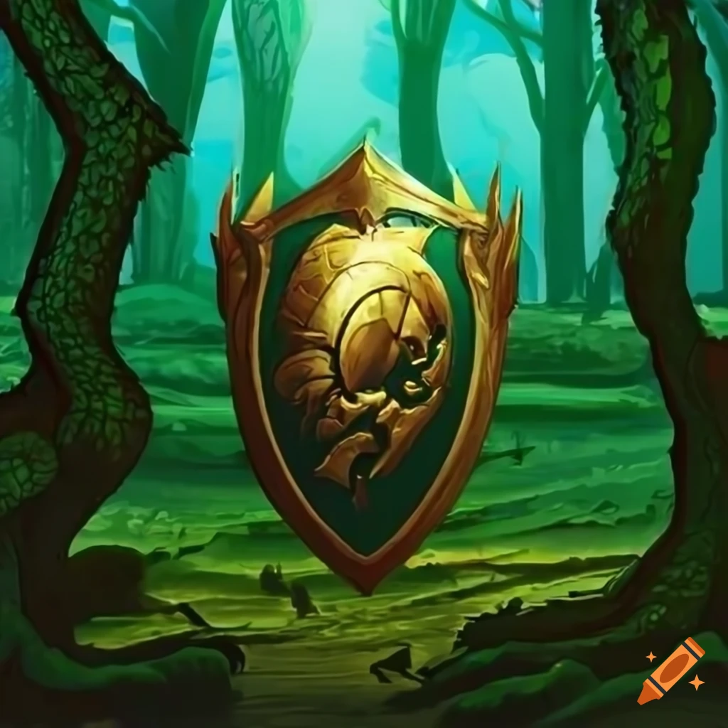 Epic landscape of a magical forest on Craiyon