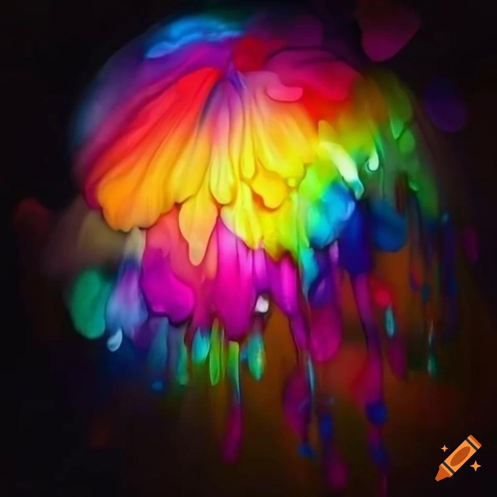 Colorful still life painting of dots candy on Craiyon