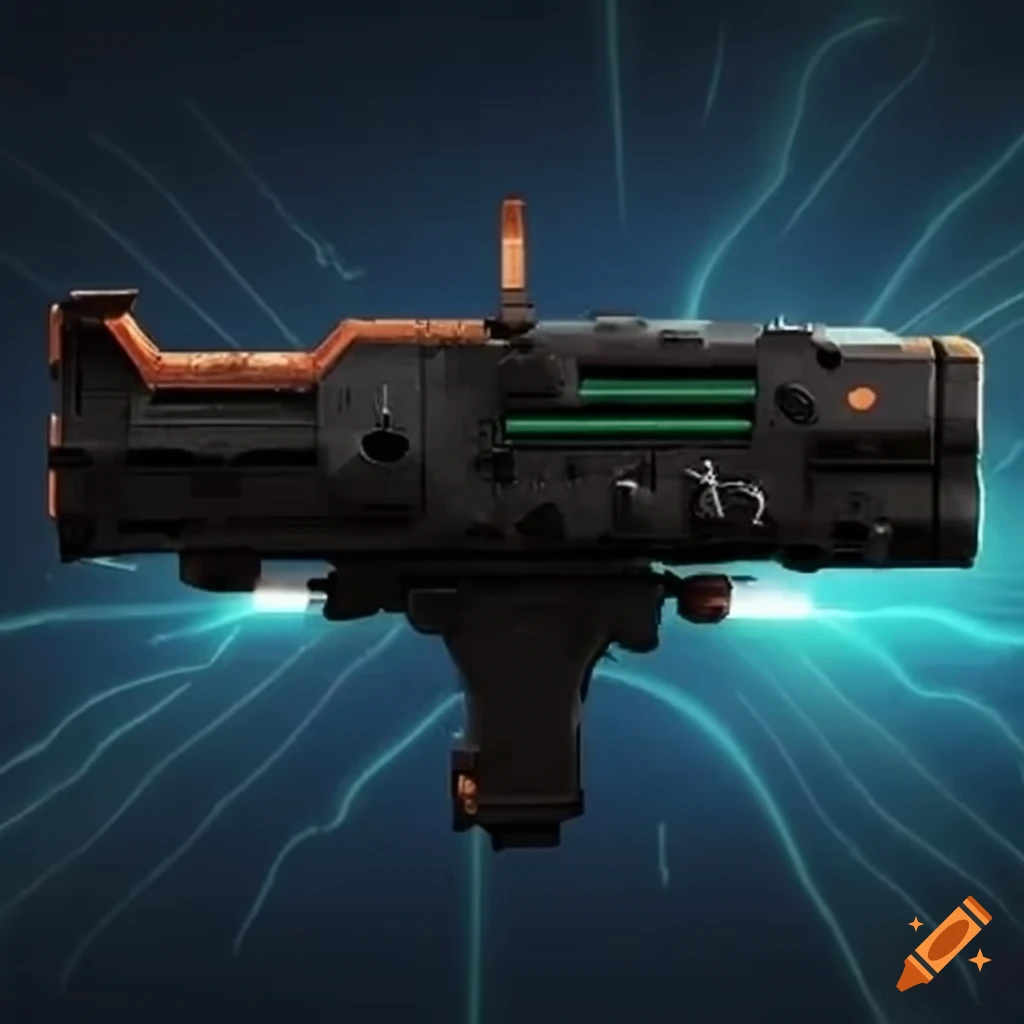 Futuristic pistol cybernetics technology weapons concept on Craiyon